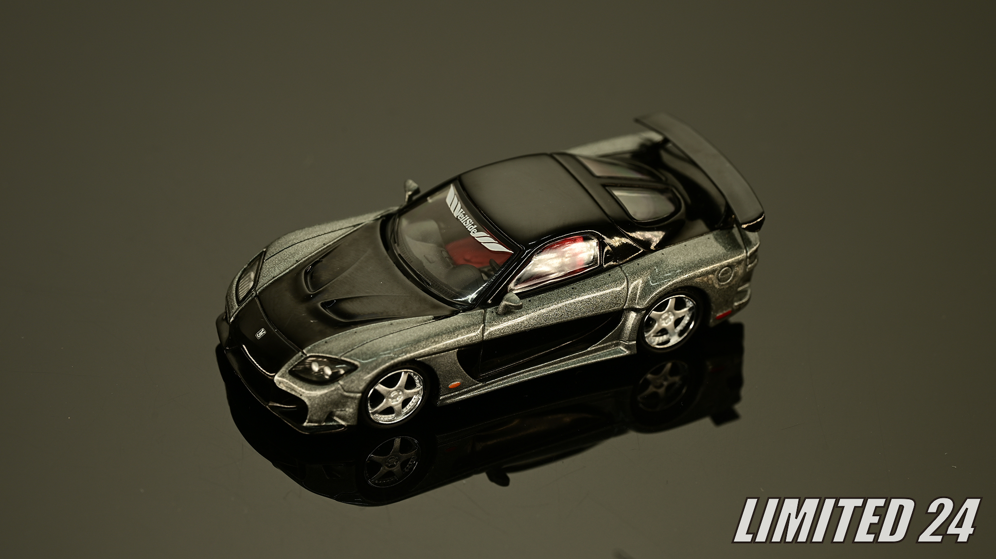 極致模型 1/64 MINI GT Mazda RX-7 VeilSide Fortune Grey#MGT01057-L – 極致模型商店